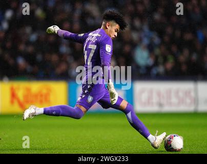 Sheffield Wednesday goalkeeper Pierce Charles during the Sky Bet ...