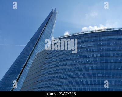 The Shard is a pyramid-shaped skyscraper in central London Stock Photo ...