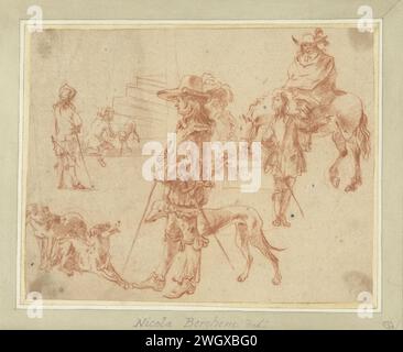 Sketch sheet with studies of horses Stock Photo - Alamy