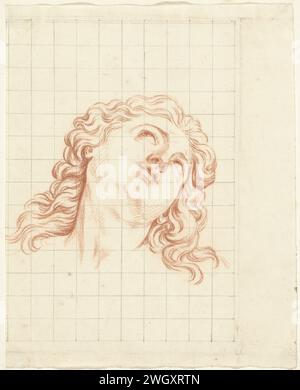 Head of a boy with long hair, Bernard Picart, 1683 - 1733 Stock Photo ...