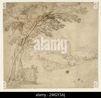 Annibale Carracci - Landscape and Figures Stock Photo - Alamy