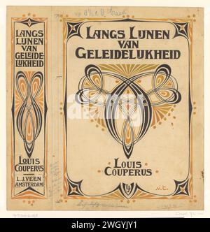 Band design for: Louis Couperus, Along lines of gradualism, 1900, maker ...