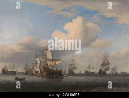 Captured English Ships after the Four Days’ Battle, Willem van de Velde ...
