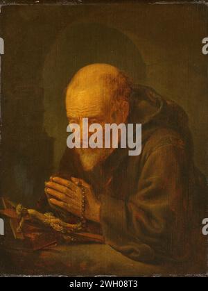 A Hermitin Prayer. Dou, Gerard Stock Photo - Alamy