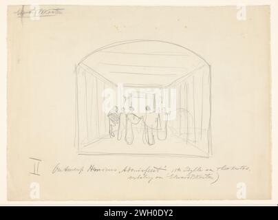 Design for a stage decor for 'The Adonisfeest, fifteenth idyll by ...