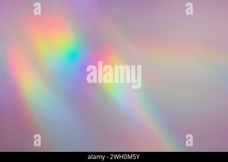Blurred rainbow light refraction texture overlay effect for photo and ...