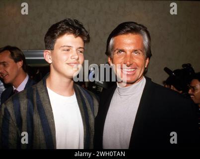George Hamilton and son Ashley Hamilton Circa 1980's Credit: Ralph ...