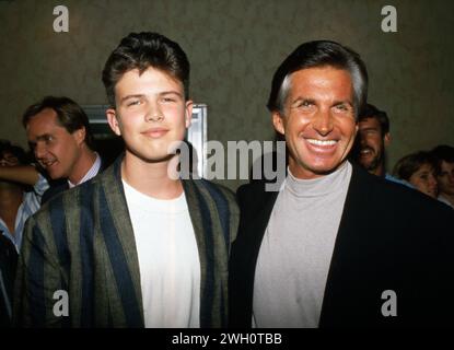 George Hamilton and son Ashley Hamilton Circa 1980's Credit: Ralph ...
