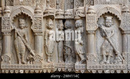 Carvings of Doorkeeper on the Thakur ji ka Mandir, Todaraisingh ...