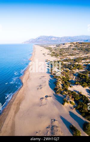 Aerial view of Patara Beach, Turkey Stock Photo - Alamy