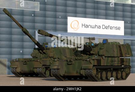 K9 Thunder - South Korean self-propelled gun manufactured by Hanwha ...