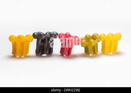 crown shaped pasta isolated on white background Stock Photo - Alamy