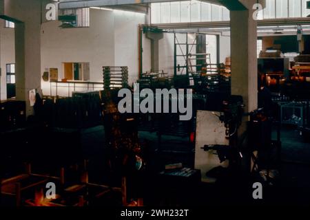 Bieffe design steel furniture factory, Caselle, Italy 1970s Stock Photo ...