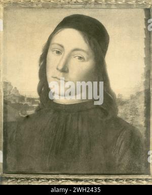 Portrait of a young man, painting by Italian artist Marcelsi, Torlonia ...