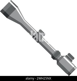 Cross scope icon flat vector. Rifle gun. Sniper military isolated Stock ...