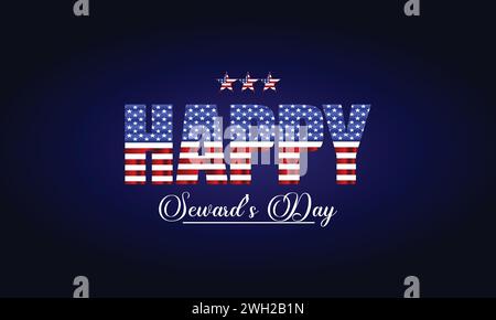 Happy Seward's Day Stylish Text Design Stock Vector Image & Art - Alamy