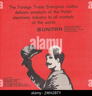 UNITRA old Polish magazine advertisement Stara reklama UNITRA reklama ...