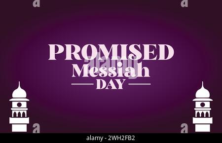 Promised Messiah Day Amazing Text Design Stock Vector Image & Art - Alamy