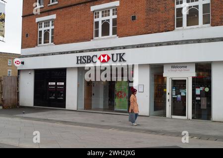 Slough, UK. 7th February, 2024. A rebranded Nationwide Building Society ...