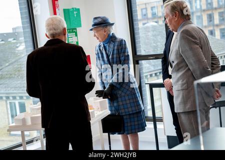 Queen Margrethe sees a model of the school at the inauguration of the ...
