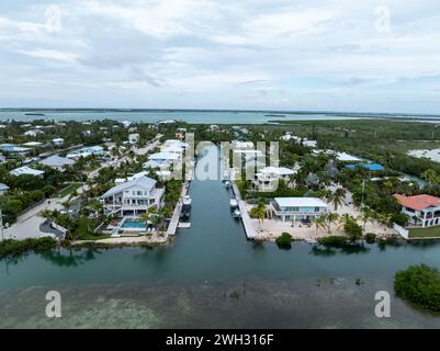 Aerial view of Sugarload Key in the Florida Keys, Florida Stock Photo ...