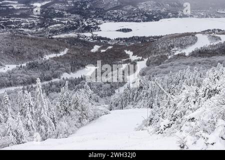 Winter Wonderland: Mont Tremblant Ski Slopes. A Winter Landscape of ...