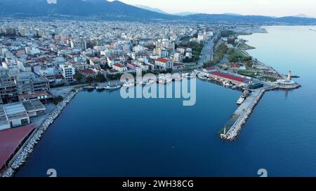 Boats in Patras harbour, Greece, at dawn, May 2023 Stock Photo - Alamy