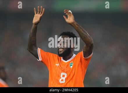Franck Kessie of Cote d'Ivoire gestures during the FIFA World Cup 2026 ...
