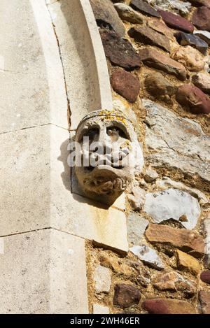 Male Corbel Head on the Outside of St Helena and St Mary's Church in ...