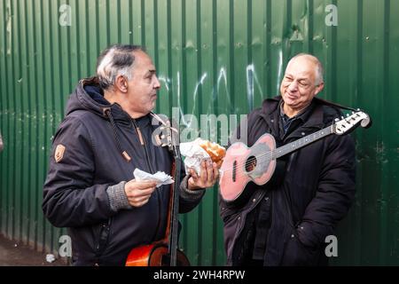 Picture of a typical Balkans men, friends, cheering in Kacarevo in ...