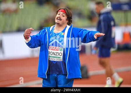 Nick Ponzio (Italy). Shot Put. European Championships Munich 2022 Stock ...