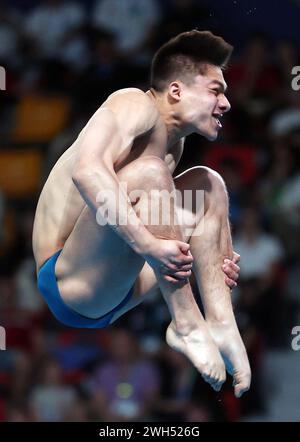 Osmar Olvera Ibarra of Mexico competes during the men's 1m springboard ...