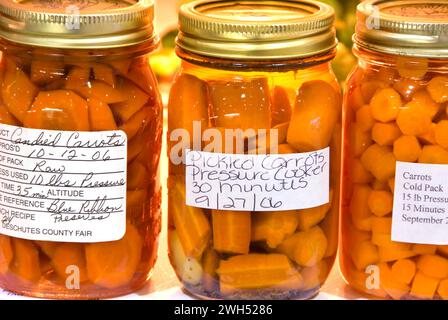 Canning display, Oregon State Fair, Salem, Oregon Stock Photo - Alamy