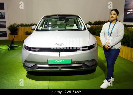 Hyundai Ioniq 5 on display at the New York, USA. , . International Auto ...