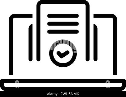 Icon for verified,documented Stock Vector Image & Art - Alamy