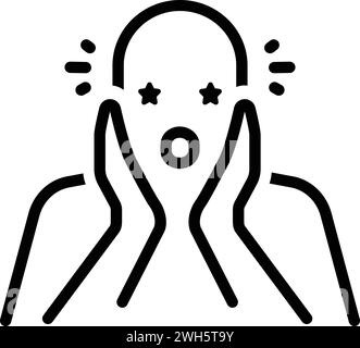 Icon for surprised,wonder Stock Vector Image & Art - Alamy