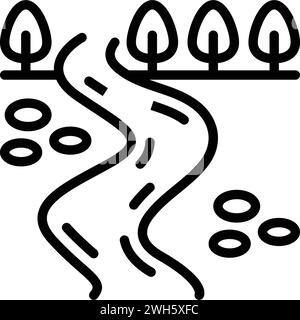 Icon for creek,rivulet Stock Vector Image & Art - Alamy