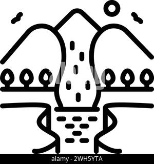 Icon for glen,landscape Stock Vector Image & Art - Alamy