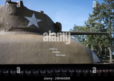Detail of an old military M4 Sherman M4A3 main battle tank Stock Photo ...