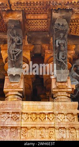 Carving Sculpture of Dwarapala of Kakatiya Rudreshwara Temple, Palampet ...