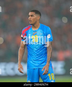 February 07 2024: Charles Pickel Monginda (DR Congo) looks on during a ...