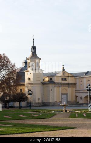 Madrid, Spain; 11272024: Beautiful fountain with no wate. El Pardo ...