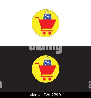 Shopping vector logo design Stock Vector Image & Art - Alamy