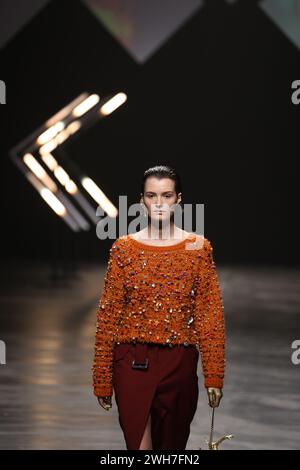 Berlin, Germany. 07th Feb, 2024. Model show designer Kilian Kerner's ...