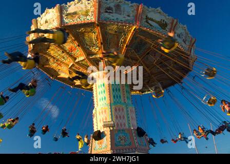 Wave Swinger carnival ride, Oregon State Fair, Salem, Oregon Stock ...