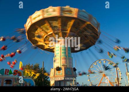 Wave Swinger carnival ride, Oregon State Fair, Salem, Oregon Stock ...