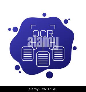 OCR line icon, Optical character recognition Stock Vector Image & Art ...