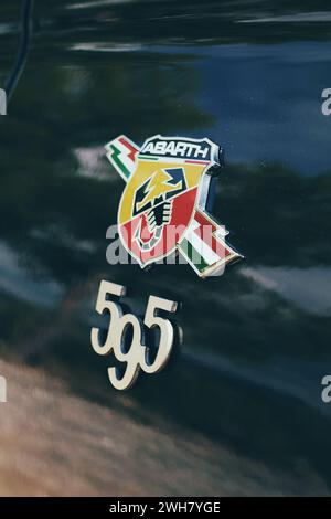 Fiat Abarth 595 logo Stock Photo - Alamy