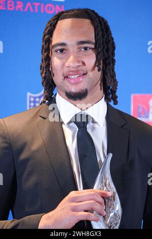 Houston Texans quarterback C.J. Stroud speaks at a news conference ...