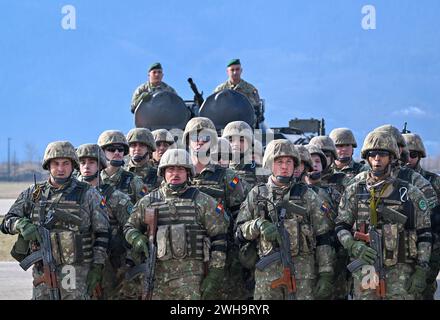Sarajevo, Bosnia Herzegovina. 07th Feb, 2024. A demonstration at EUFOR ...